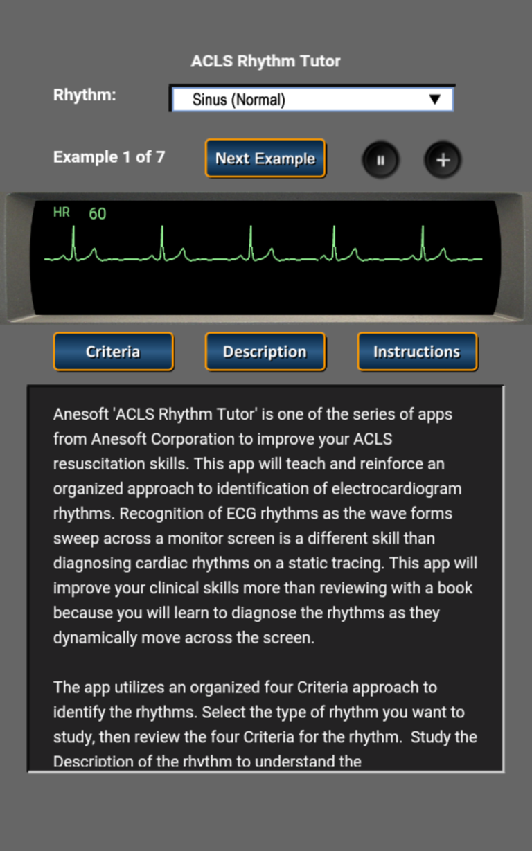 ECG and ACLS Mobile App – Anesoft Corporation